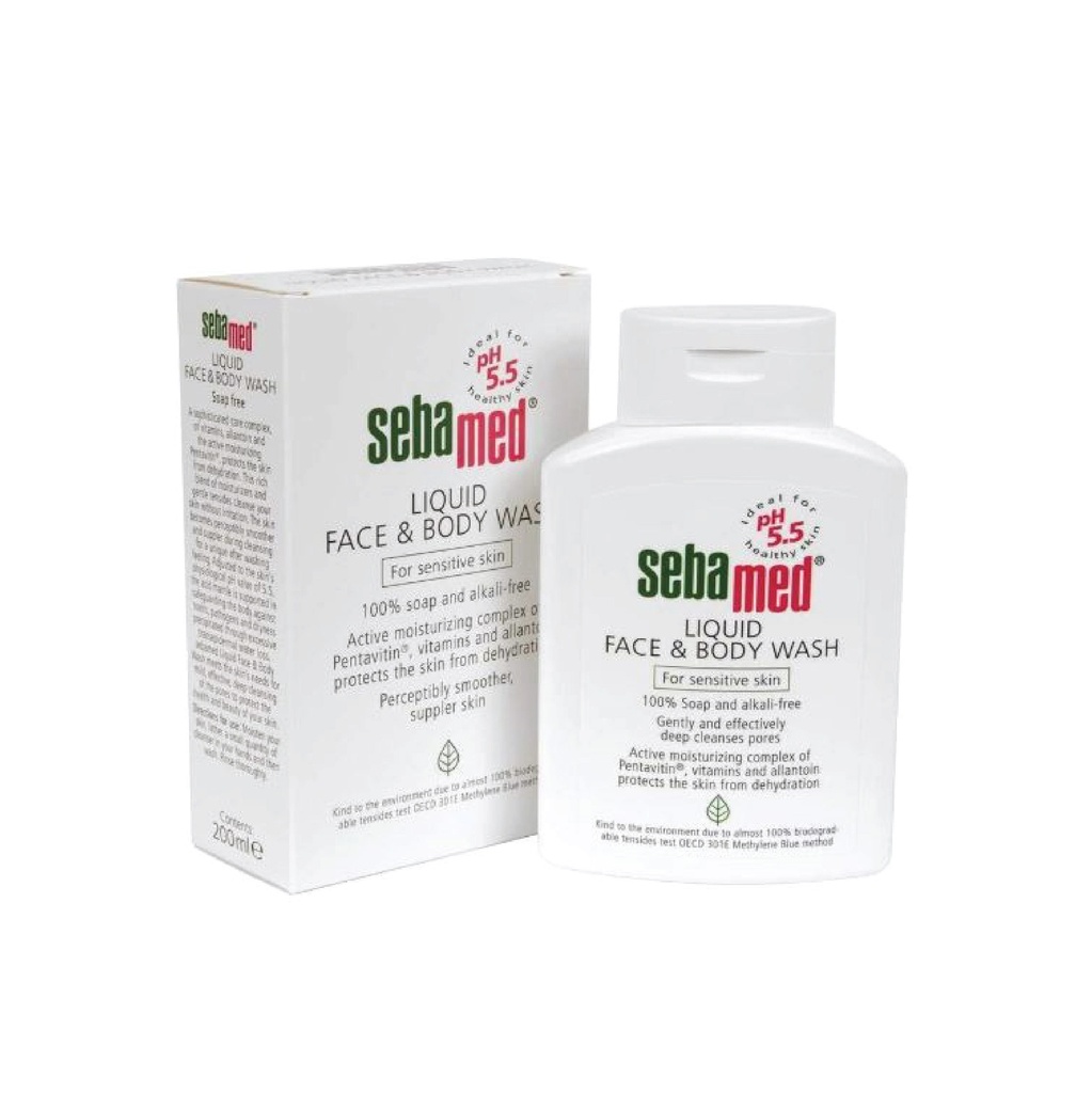 Sebamed Sensitive Liquid Face & Body Wash 500ml | Aaran Online Market